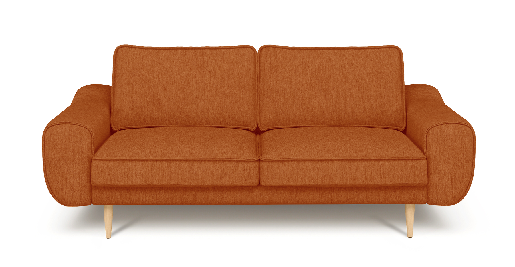 Klem 2-Sitzer Sofa Holzbein - Performance-Stoff