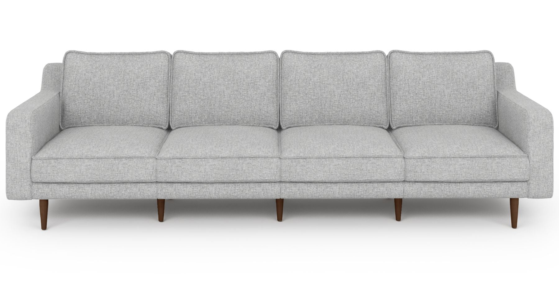 Klem Slim 4-Seat Modular Sofa Wooden Leg - Linen