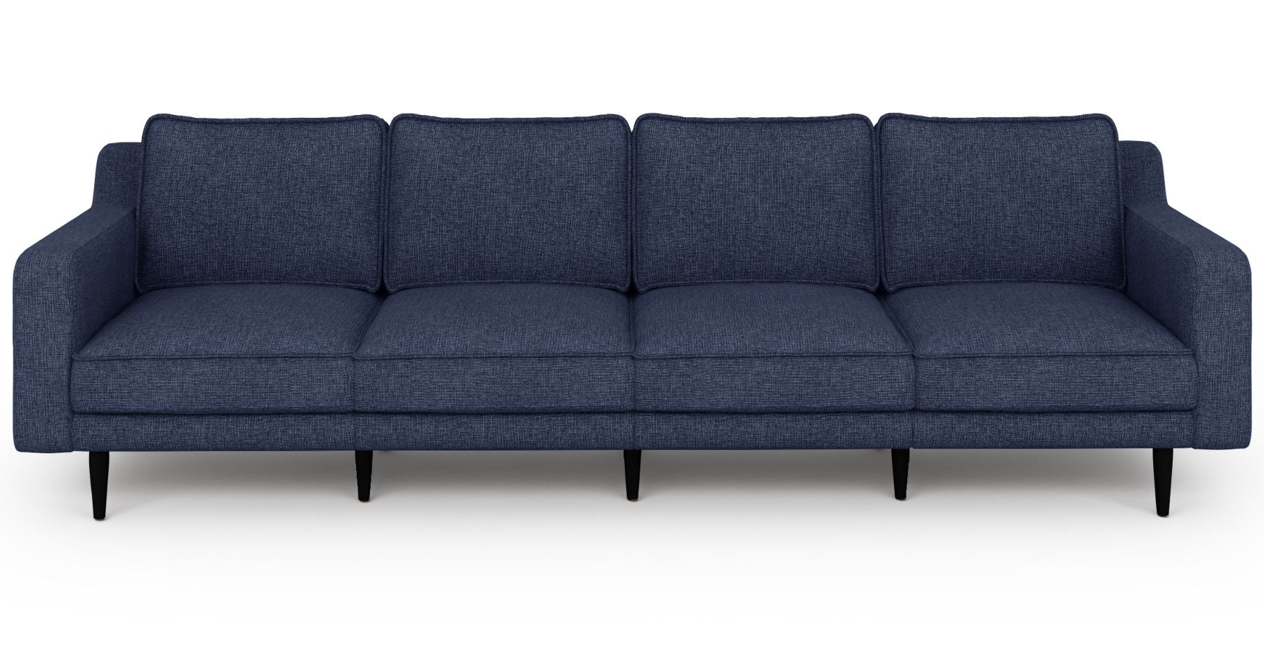 Klem Slim 4-Seat Modular Sofa Wooden Leg - Linen
