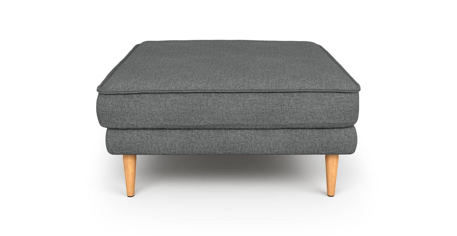 Klem Ottoman Wooden Leg - Linen | Normod