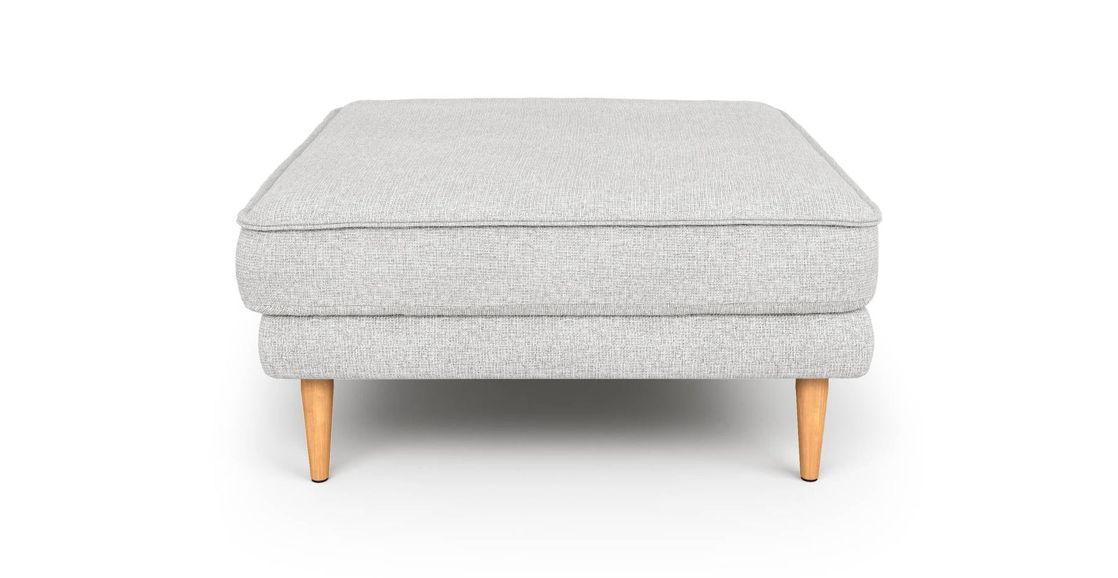 Klem Ottoman Wooden Leg - Linen | Normod