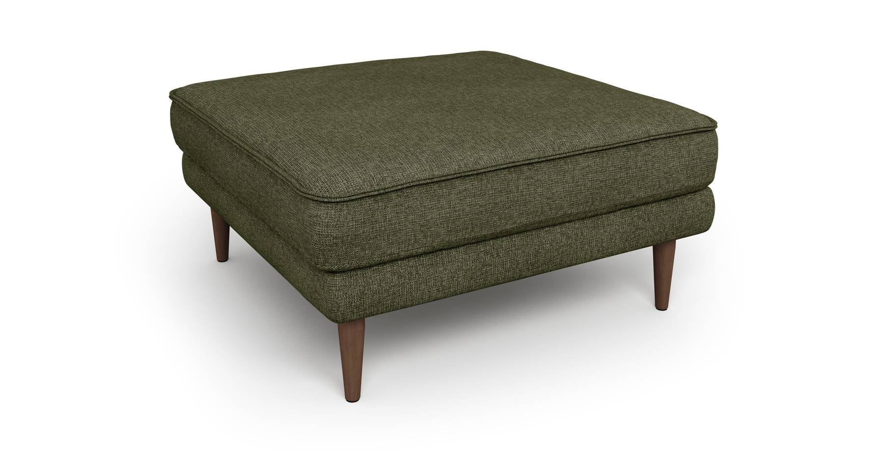 Klem Ottoman Wooden Leg - Linen | Normod